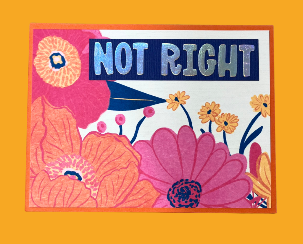 Not Right Greeting Card - LUVLOCAL