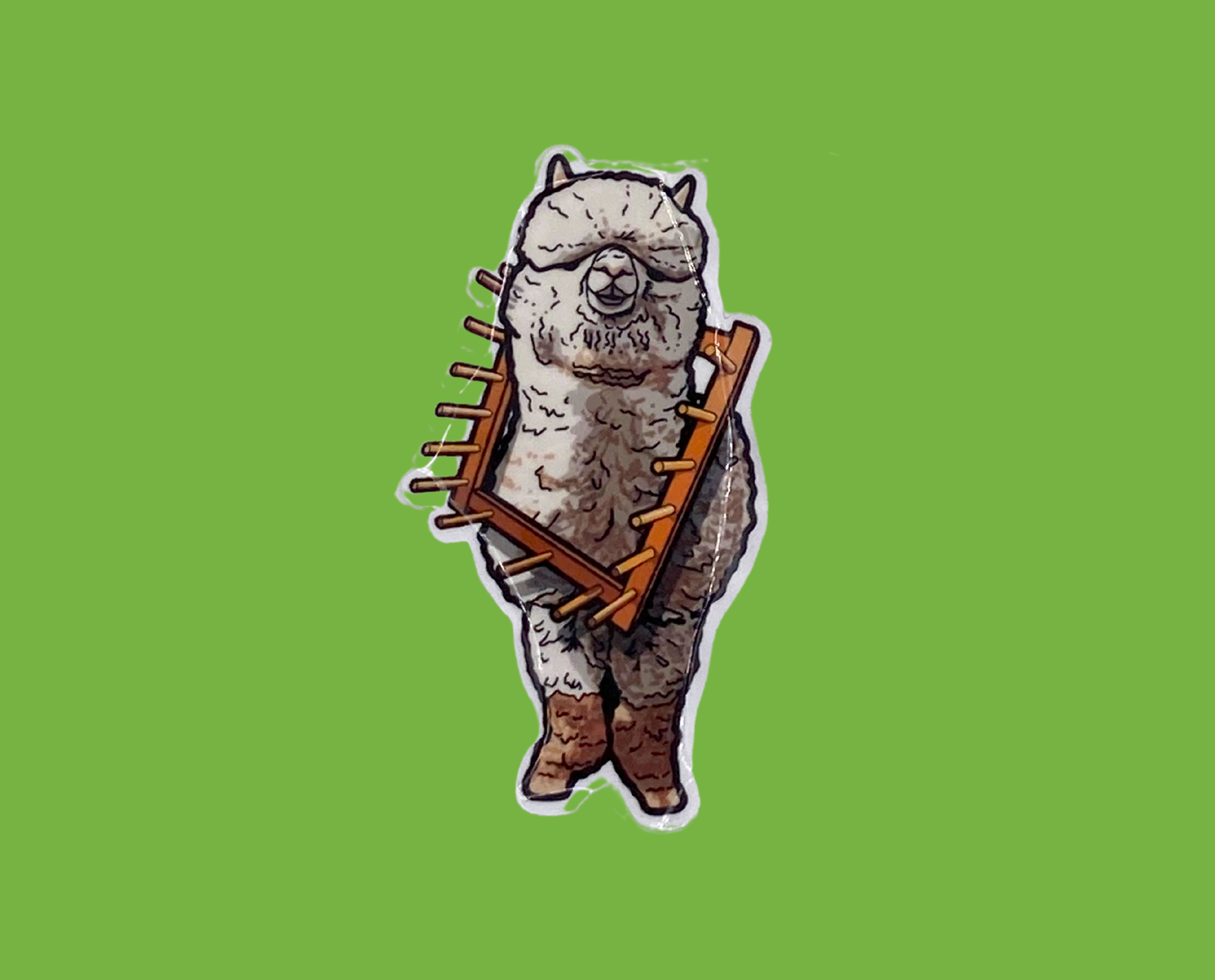 Alpaca Weaving Sticker - LUVLOCAL