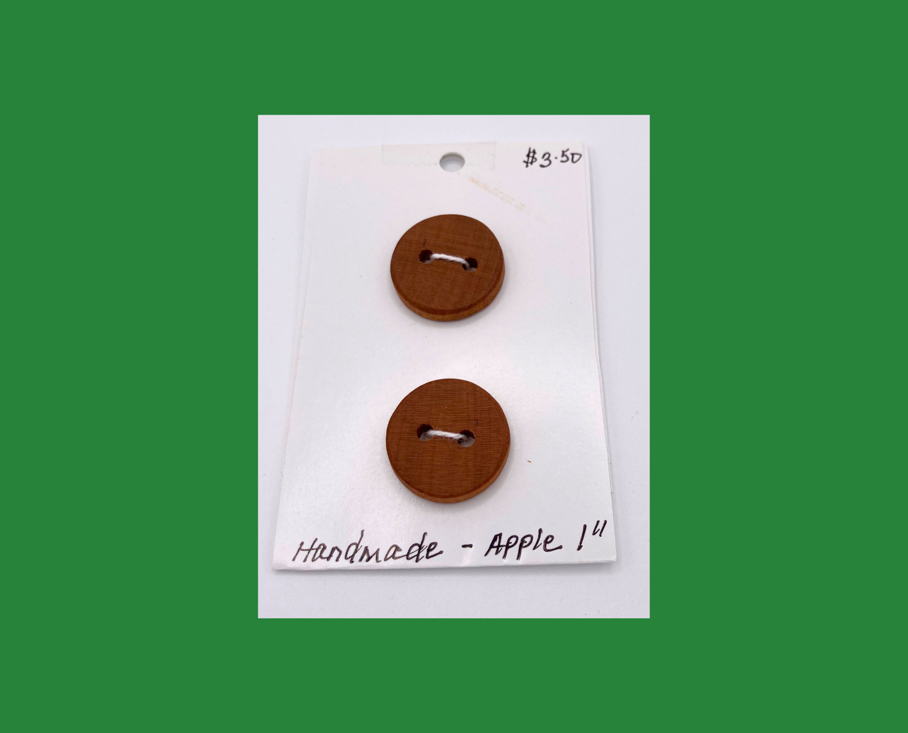 Apple (1", 2-pack) Button - LUVLOCAL