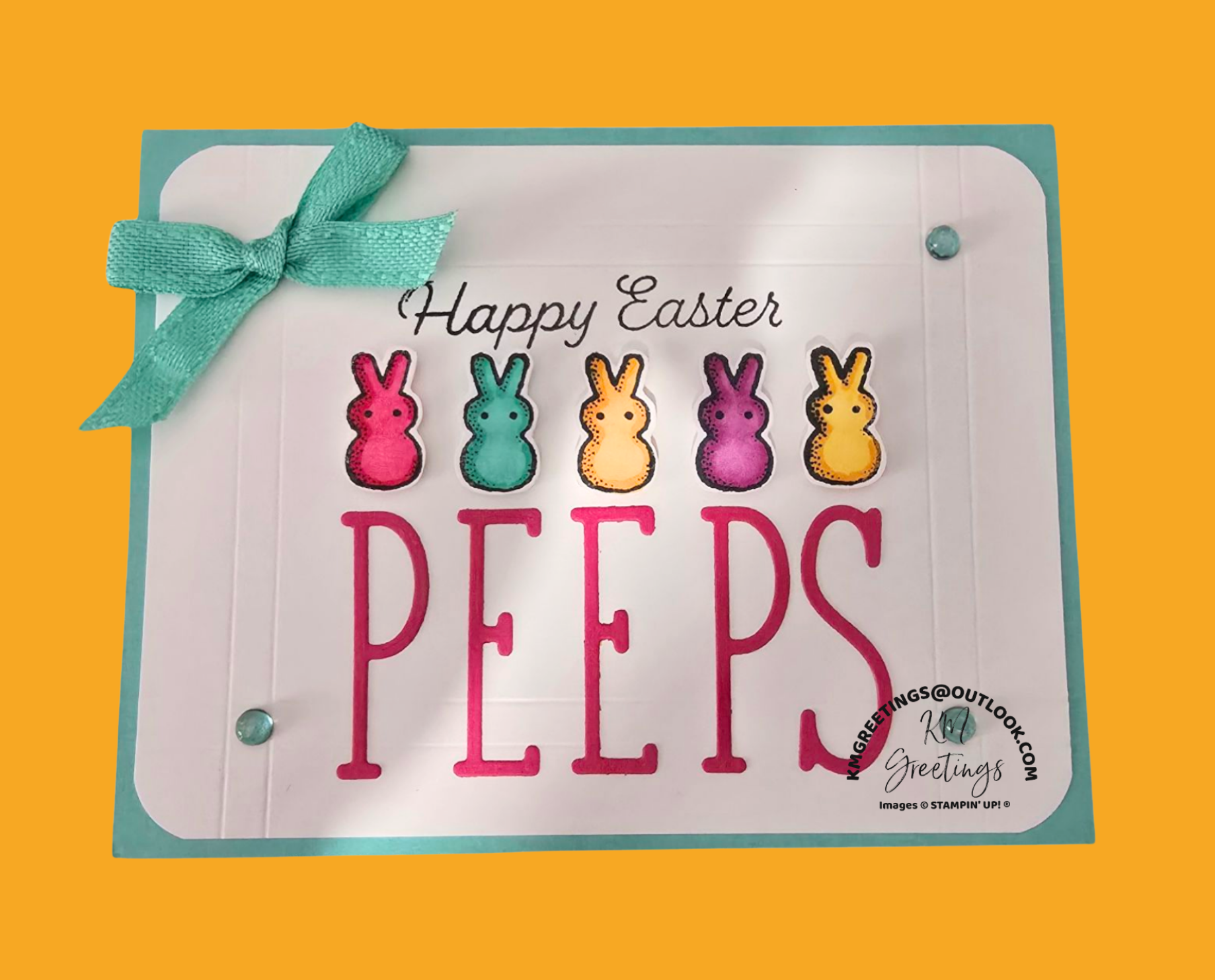 "Happy Easter Peeps" Greeting Card - LUVLOCAL