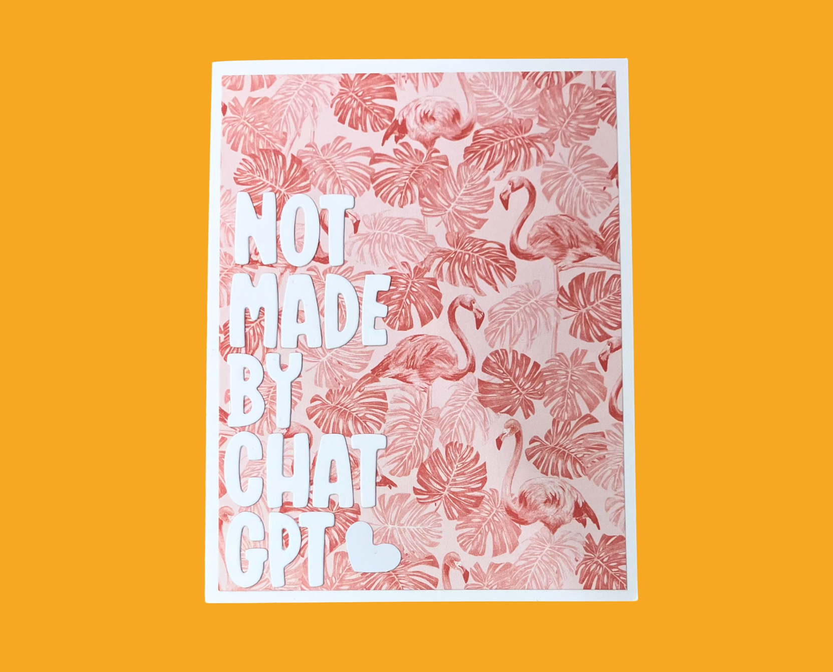 Not Made by Chat GPT Greeting Card (portrait) - LUVLOCAL