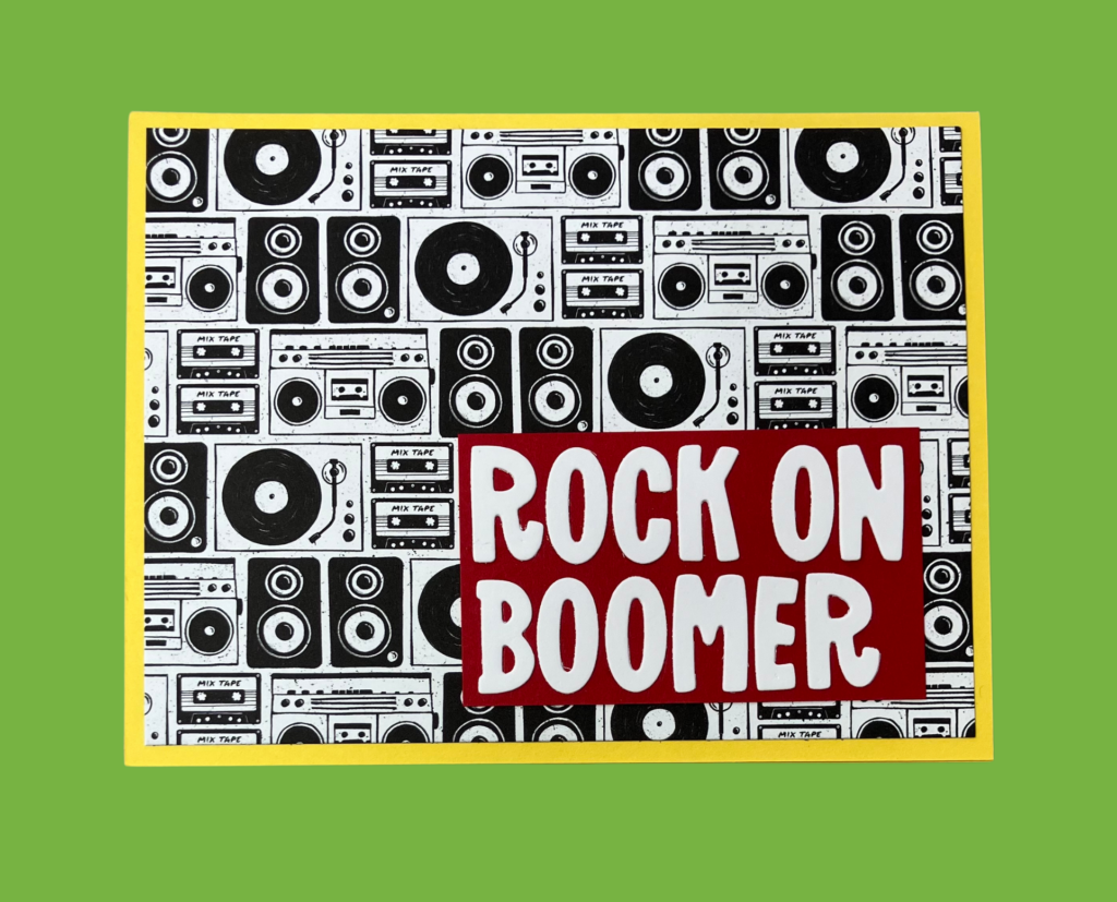 Rock On Boomer Greeting Card - LUVLOCAL
