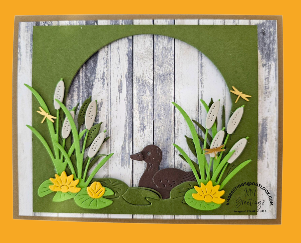 No Sentiment (Brown Duck with Cattails) Greeting Card - LUVLOCAL