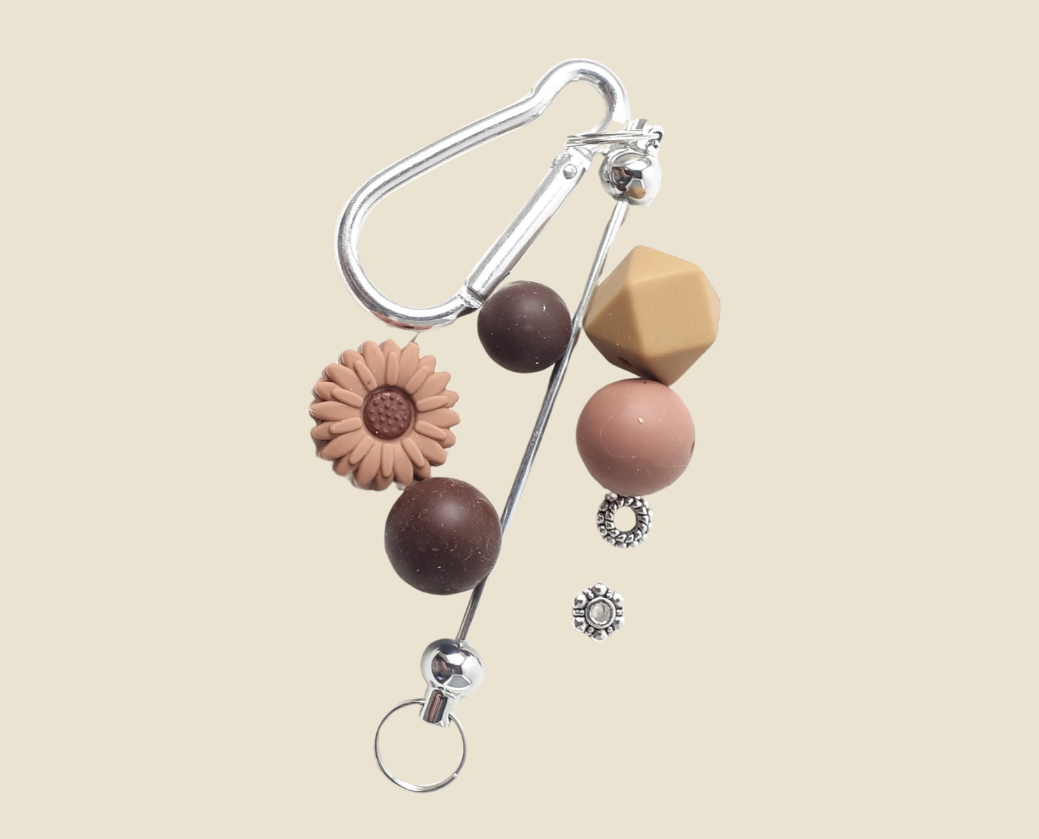 Flower Mocha Beadable Charm Kit - LUVLOCAL