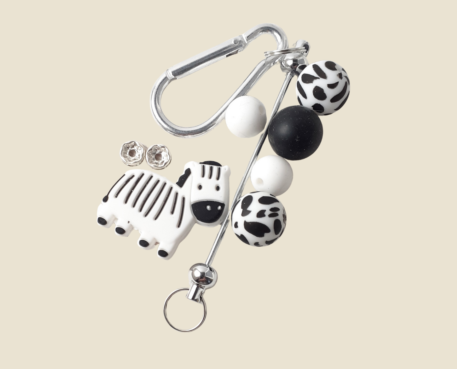 Zoey Zebra Beadable Charm Kit - LUVLOCAL