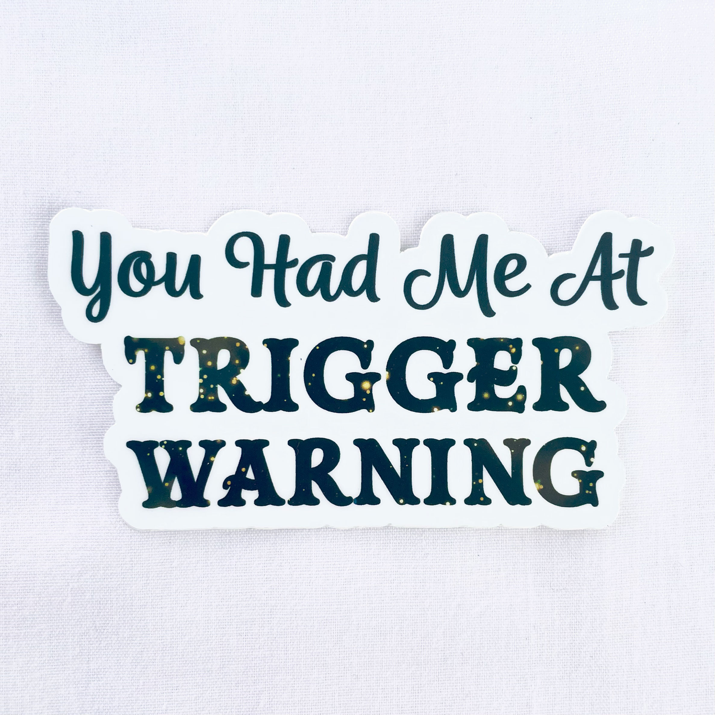 Trigger Warning Vinyl Sticker - LUVLOCAL