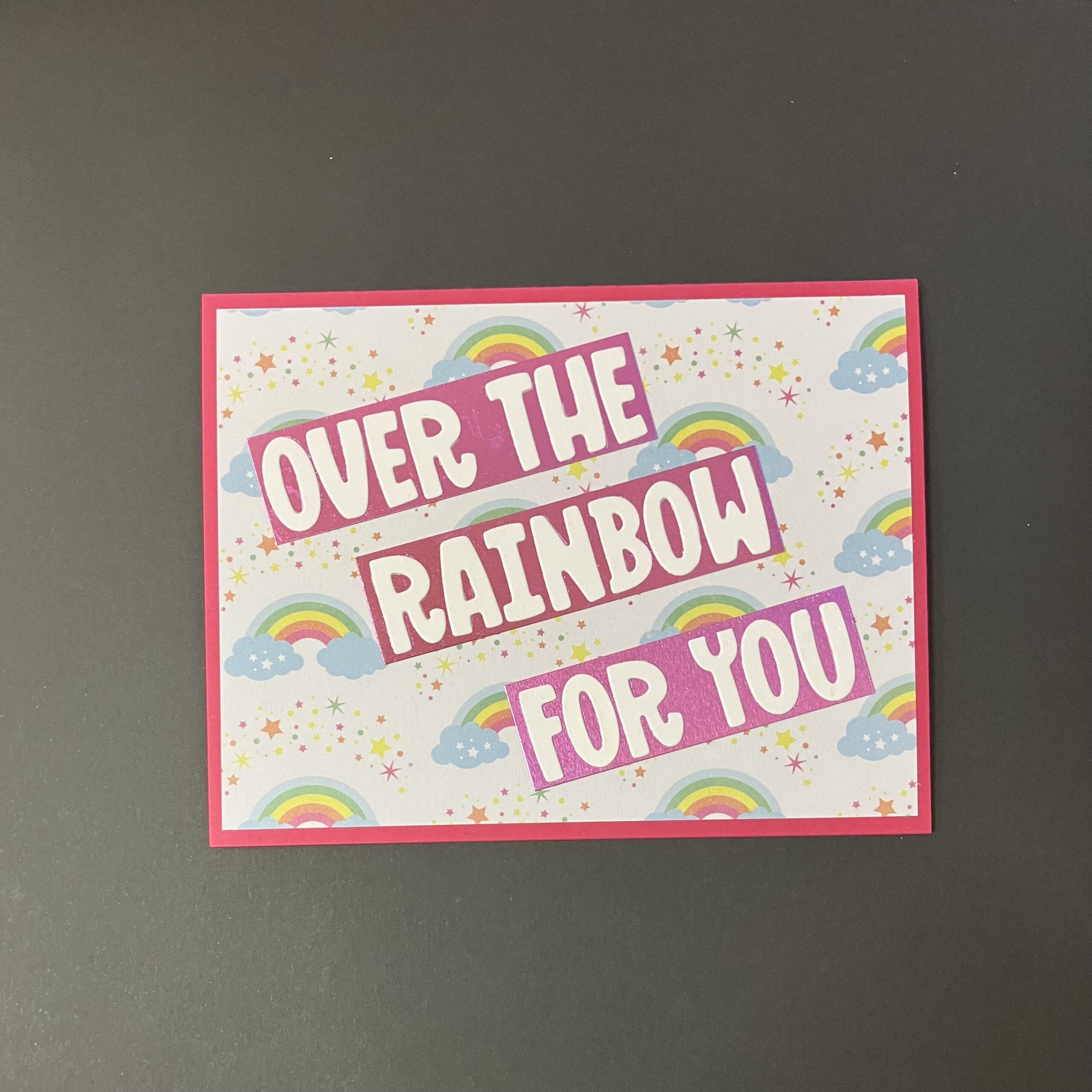 Over The Rainbow For You Greeting Card - LUVLOCAL